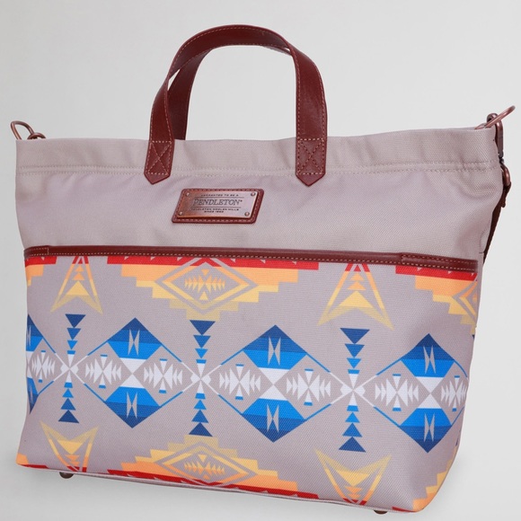 Pendleton | Bags | Pendleton Woolen Mills Shoppers Travel Tote Bag Pinto Mountain Collection Nwt ...